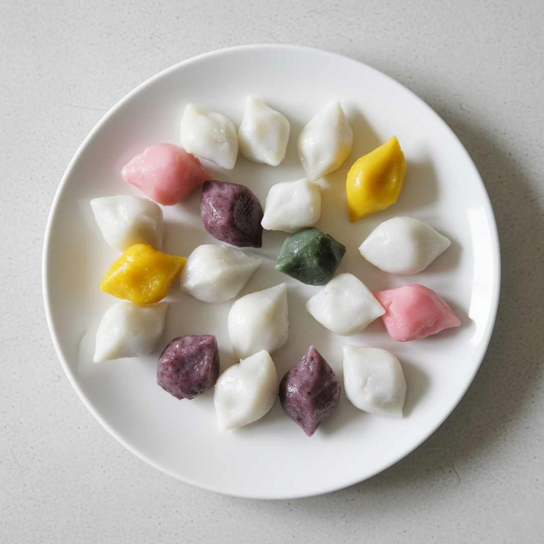 Ohbok Rice Cake Shop l Rainbow Songpyeon • Five-colored Songpyeon 1~1.2 ...